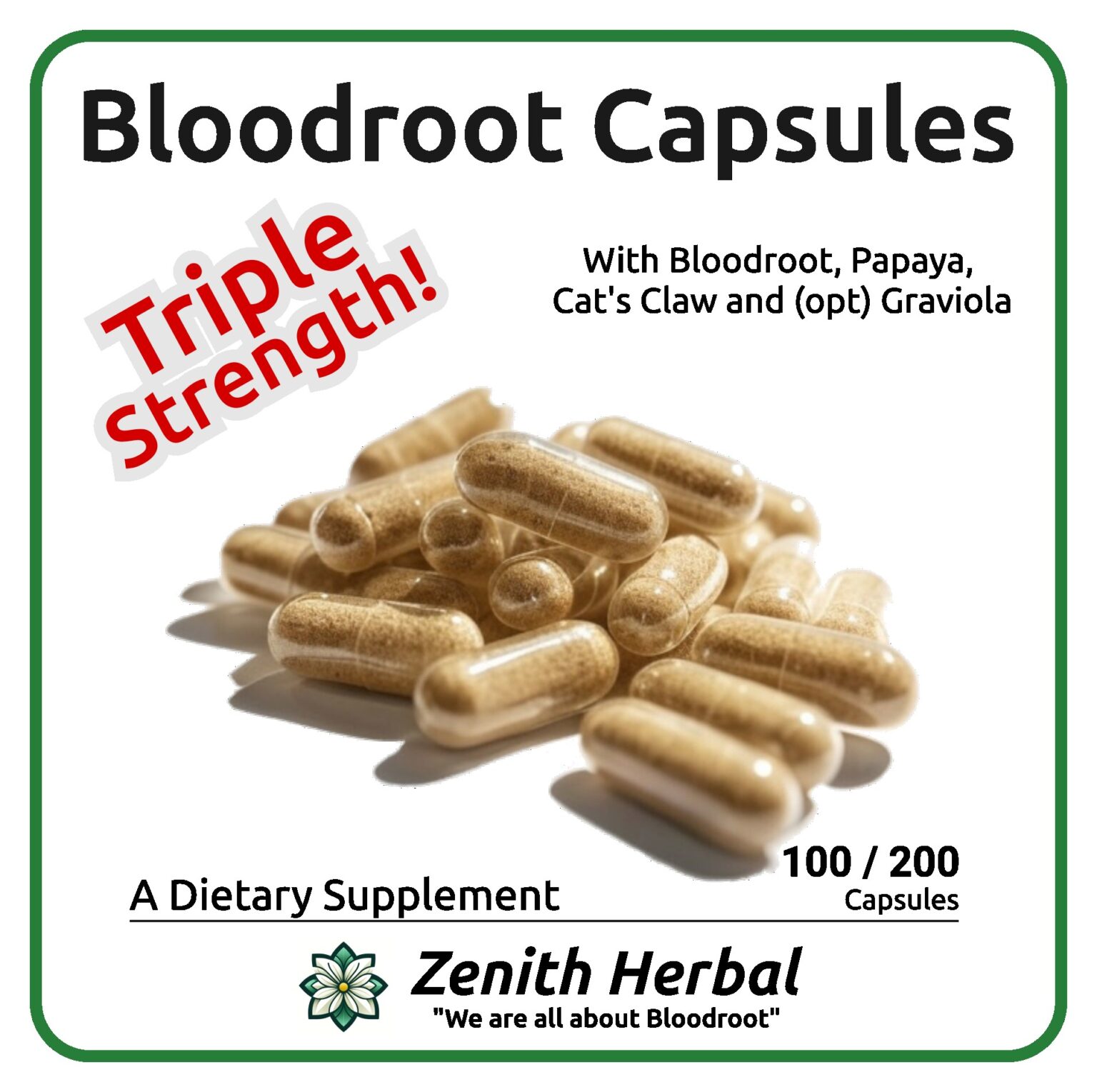 Get Bloodroot Salve and Capsules – Zenith Herbal – We are all about ...