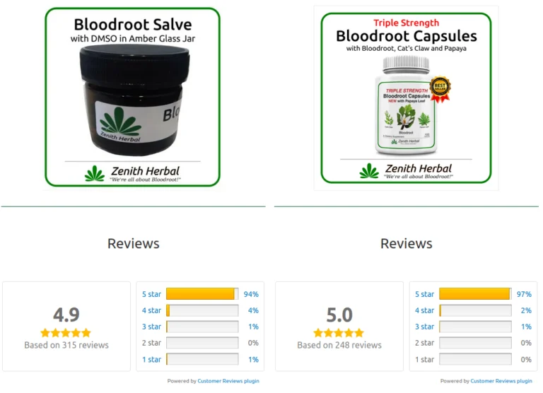 Black Salve, Bloodroot Capsules, Healing Balm. Best Deals!