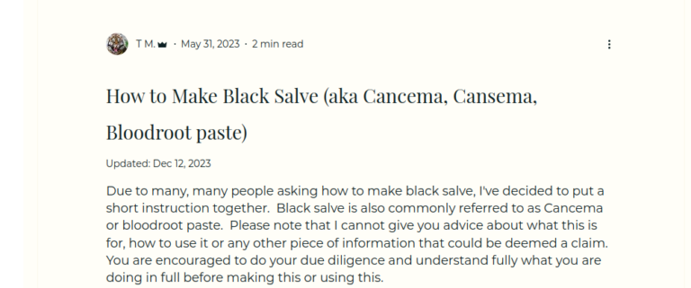 Black Salve Before and After - What you should know in using Black ...