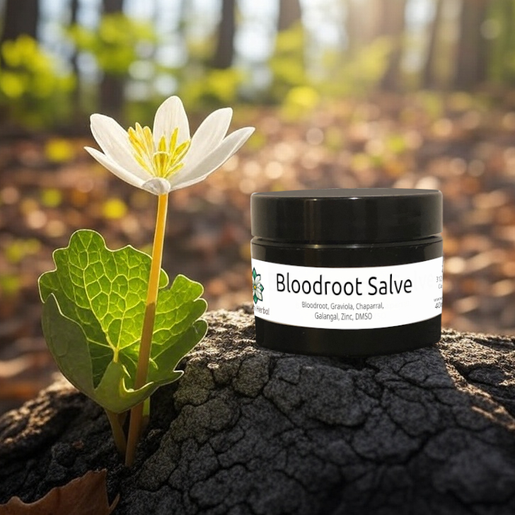 #1 Rated Bloodroot Black Salve with DMSO, Free Shipping